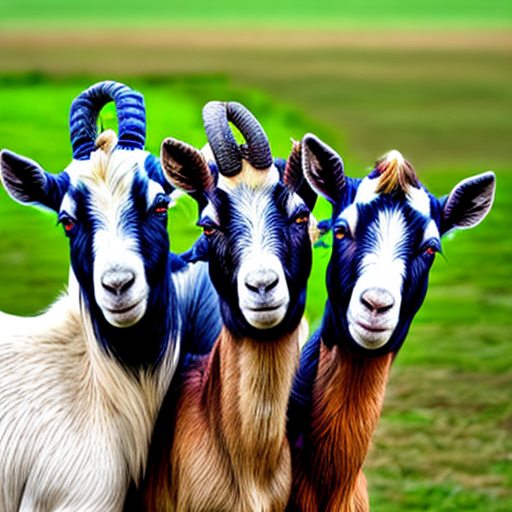 Three heads on one goat