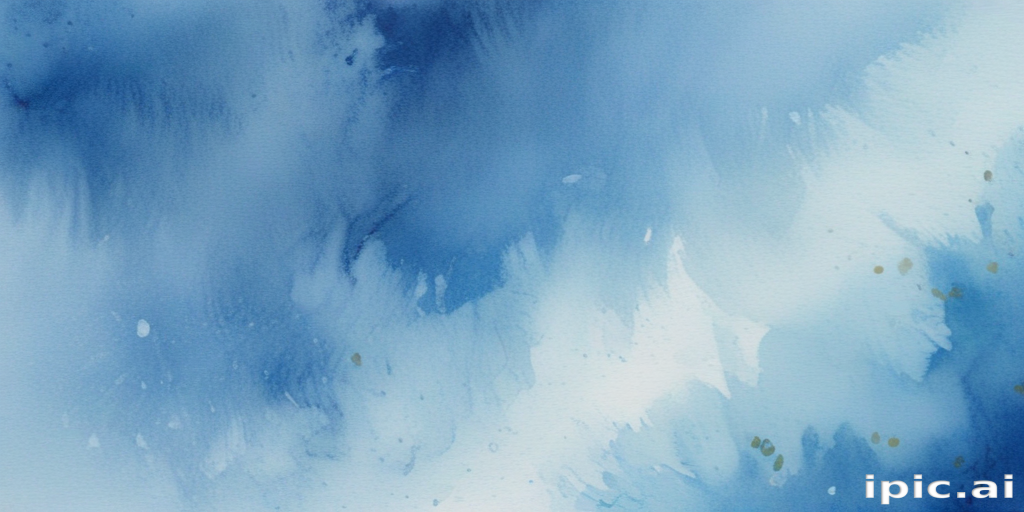 Soft Blue Watercolor Abstract Background with Gentle Brush Strokes and ...