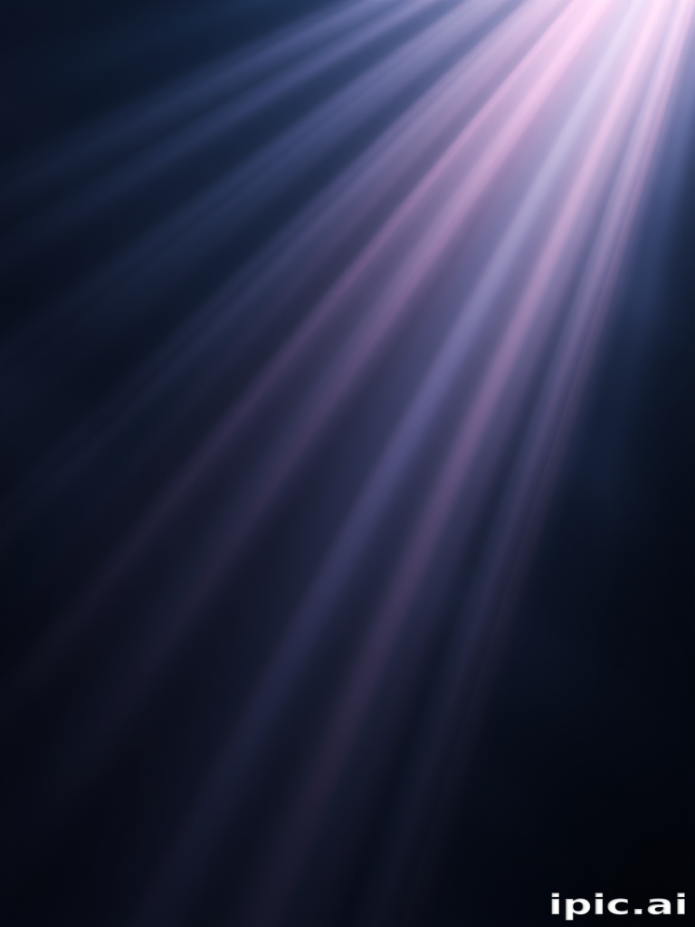 Soft and Ethereal Light Beams Creating a Dreamy Atmosphere in Darkness