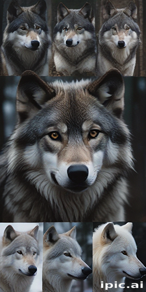 Stunning Portraits of Wolves Capturing Their Majestic Beauty and Spirit