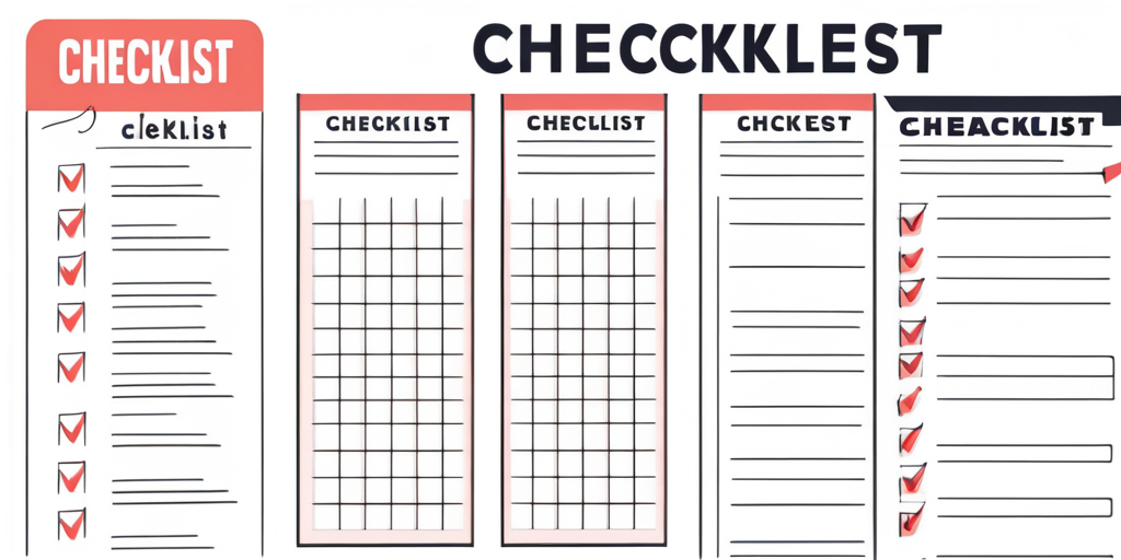 Creative and Organized Checklist Designs for Effective Task Management ...