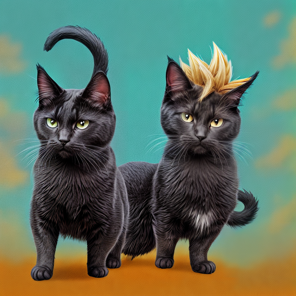 super saiyan cat