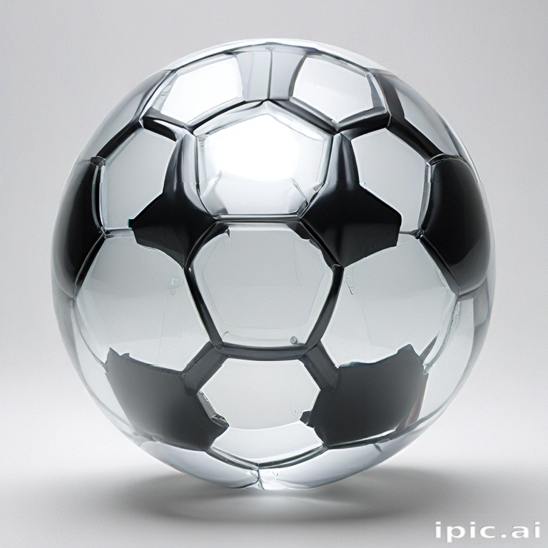 Transparent Soccer Ball Showcasing Unique Design and Intricate ...