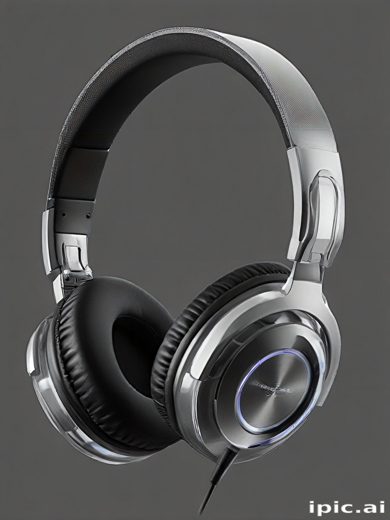 Sleek and Modern Over-Ear Headphones Designed for High-Quality Sound ...