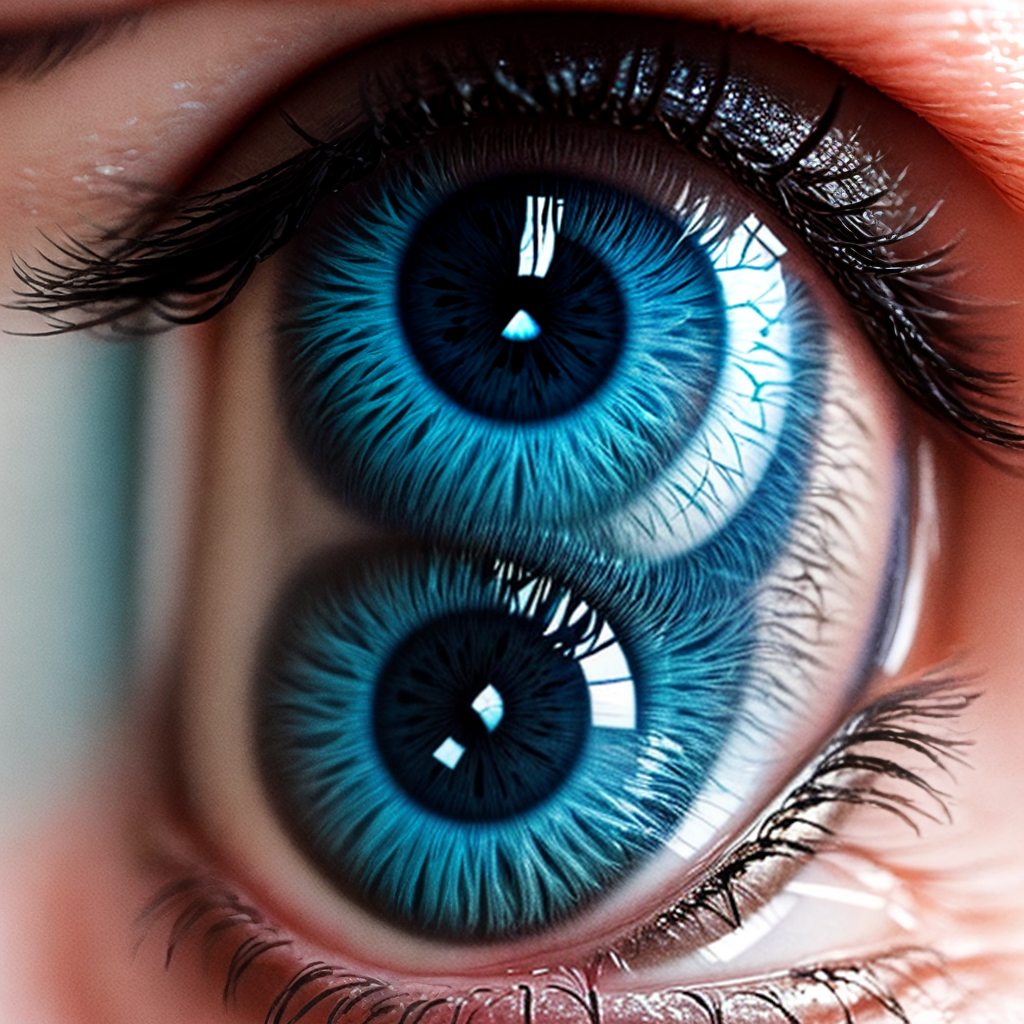 a super realistic closeup of a detailed human eye