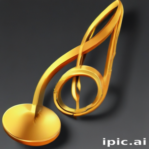 Elegant Golden Musical Note Symbolizing the Joy of Music and Creativity