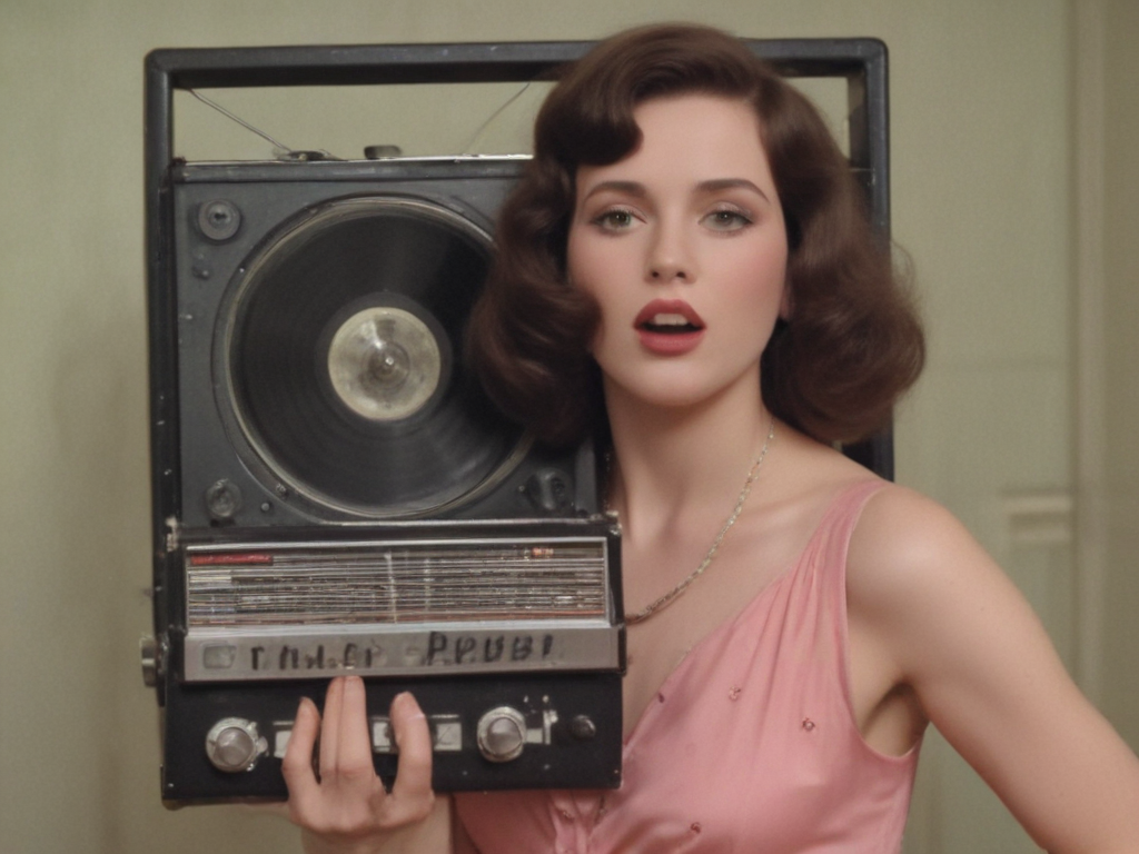 a bizarre vintage music video