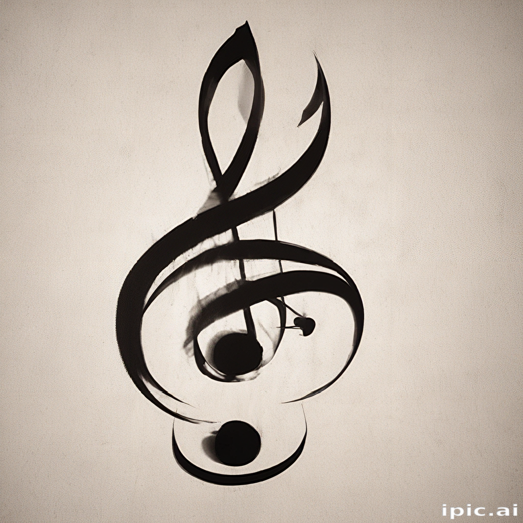 Elegant Treble Clef Design Casting a Beautiful Shadow on Wall