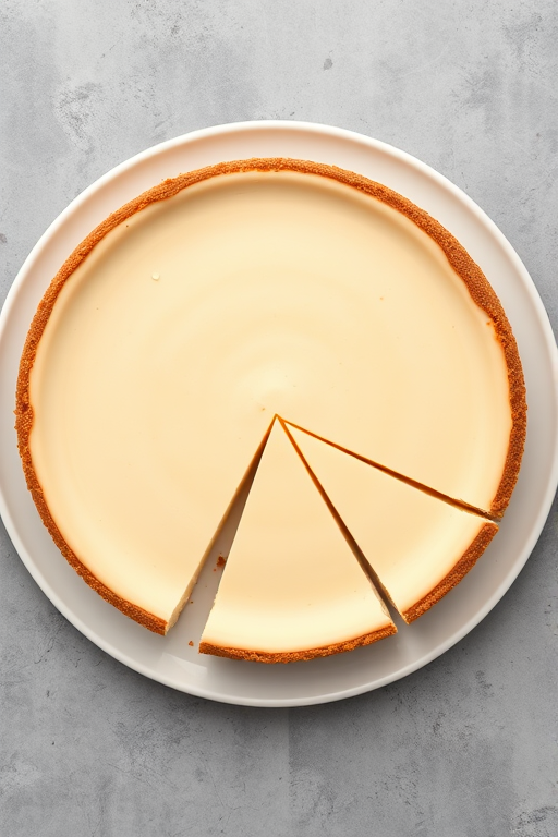 Deliciously Creamy Cheesecake with Perfectly Sliced Portions on a White ...