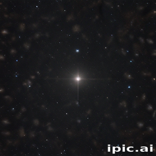 Stunning Celestial View of a Bright Star Against a Dark Universe