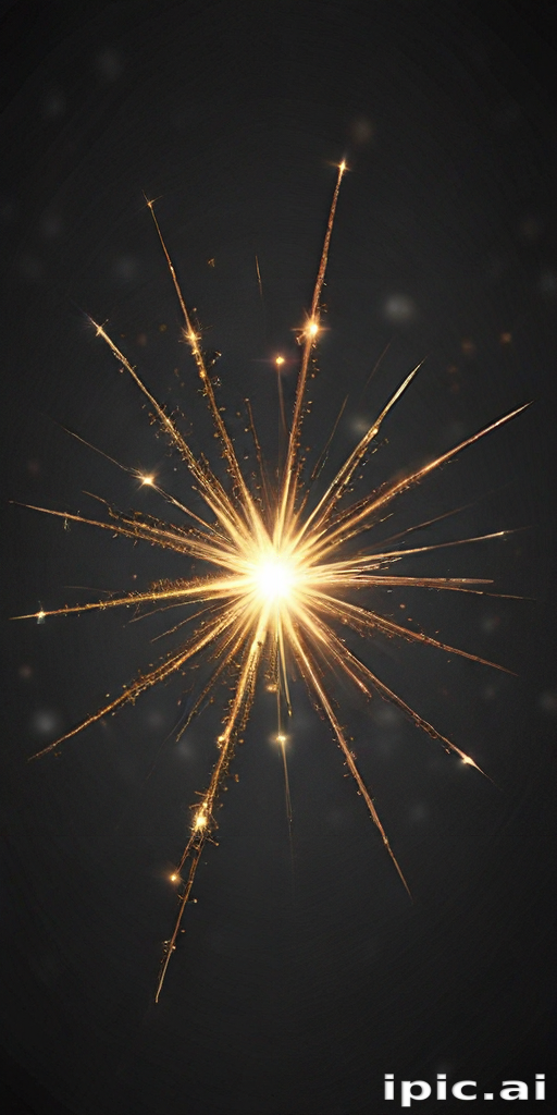 Radiant Spark of Light Illuminating the Darkness with Brilliant Energy