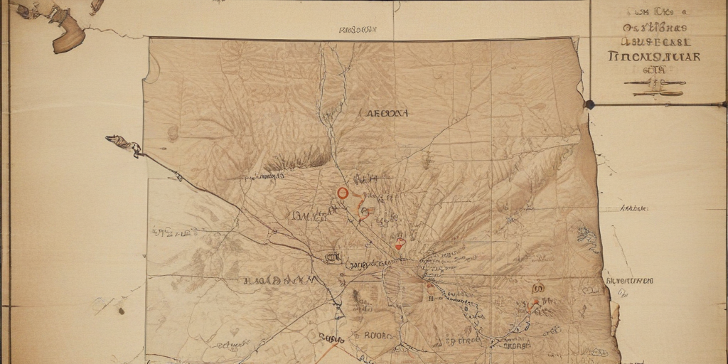 Arizona treasure map