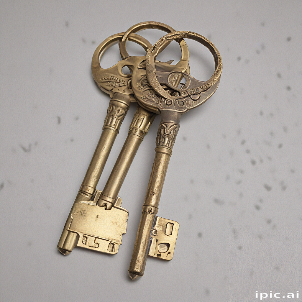 Antique Decorative Keys with Intricate Designs and Vintage Charm ...