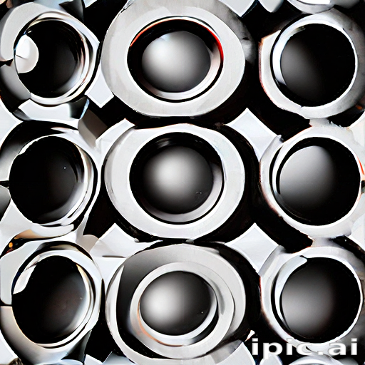 Intricate Arrangement of Metallic Pipes with Reflective Surfaces and ...