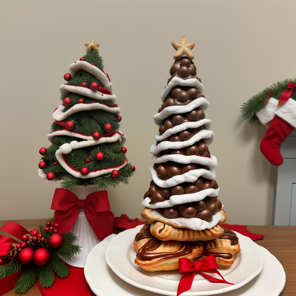 Deliciously Festive Holiday Dessert Display Featuring Chocolate and ...