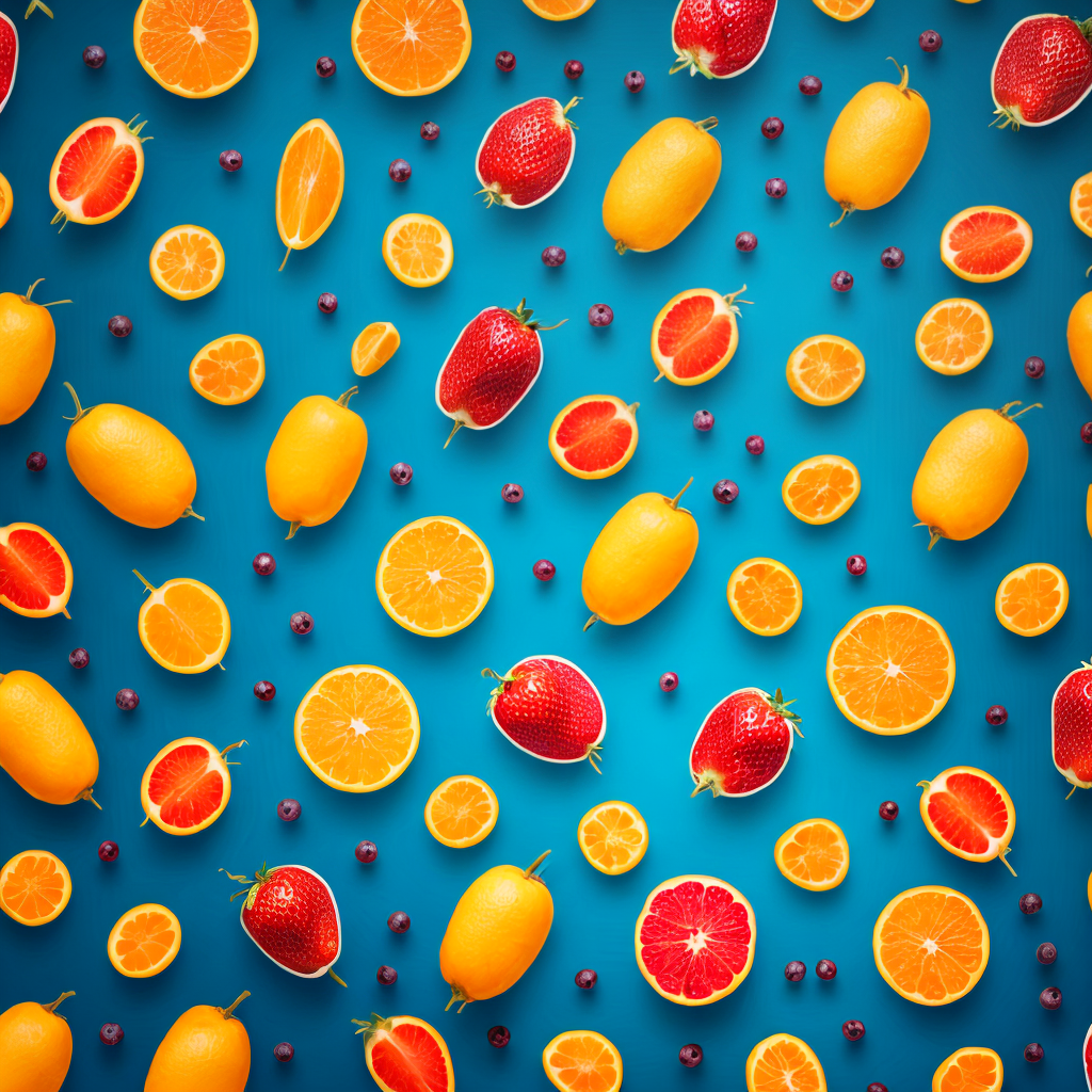 Most Vivid Beautiful Fruit Pattern Background Design (copy-right free)