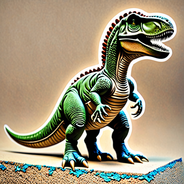 Healing Vibes, Sick CARTOON Dinosaur