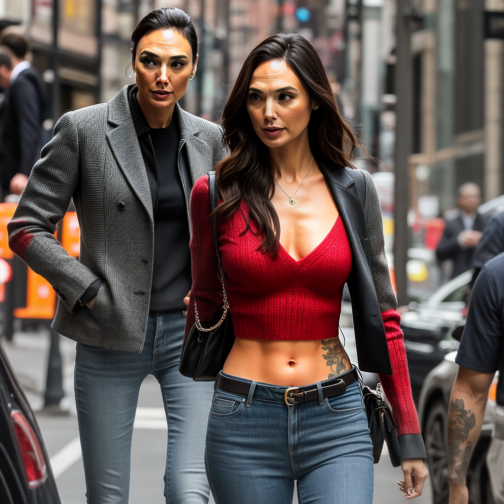 Gal gadot, yakuza woman full body tattoo.