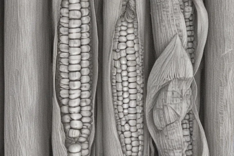 Detailed Close-Up of Corn Ears Showcasing Their Unique Textures and ...