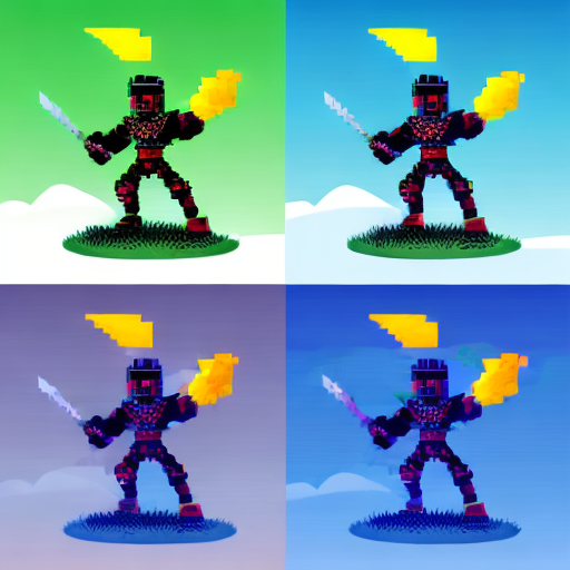 a sprite sheet for a 2d side-scrolling game showing a warrior with a ...