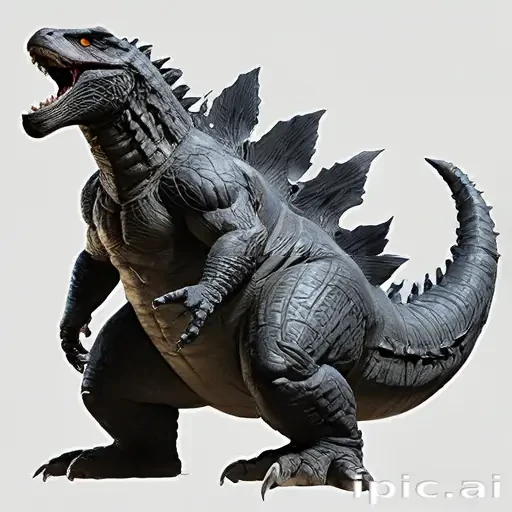 A Majestic and Fearsome Representation of a Classic Movie Monster Godzilla.