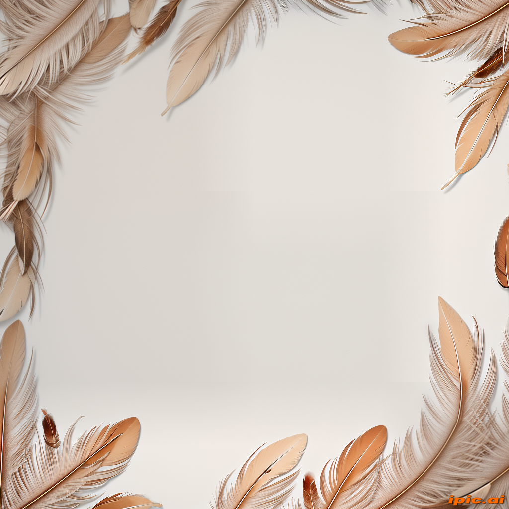 Intricate and Colorful Feather Designs on a Dark Background