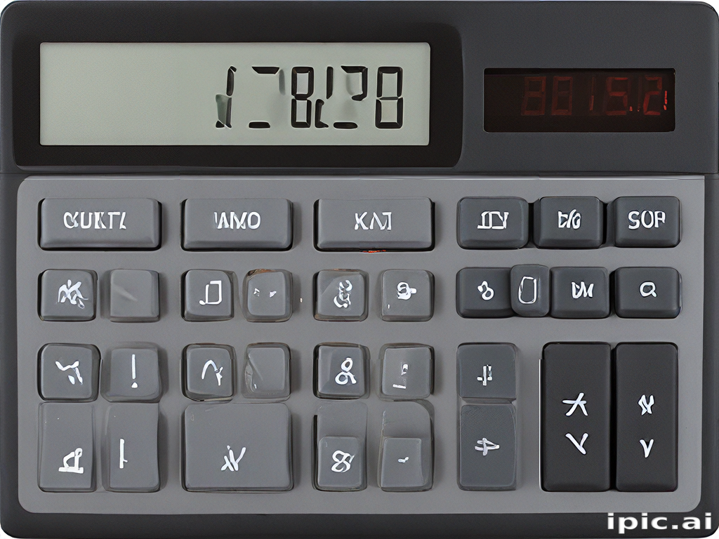 Unique Calculator Design Featuring Distinctive Symbols and Modern ...