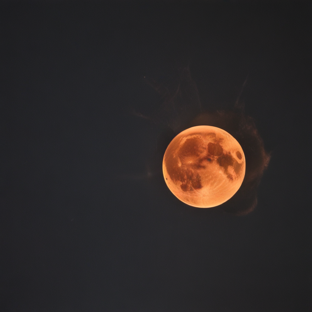Moon is on fire