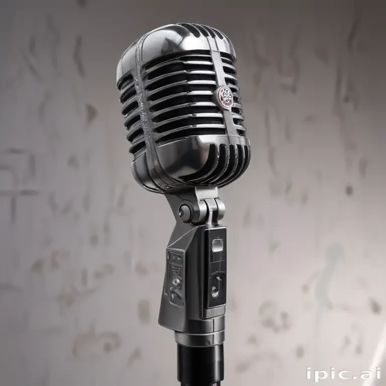 Classic Retro Microphone Captured with Modern Photography Techniques ...