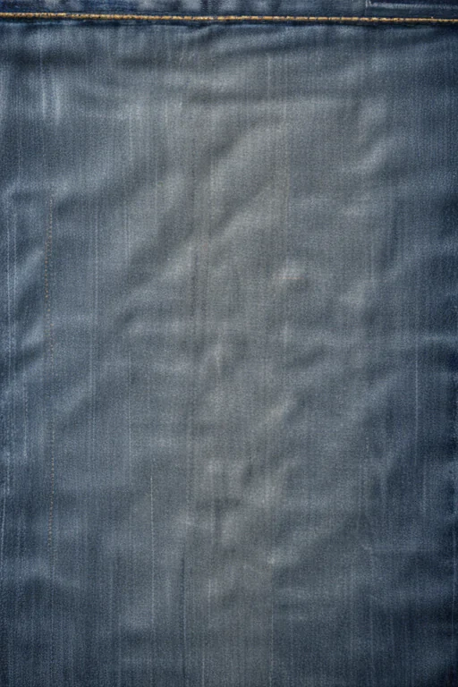 Close-Up View of Worn Denim Fabric Showcasing Texture and Color Variations