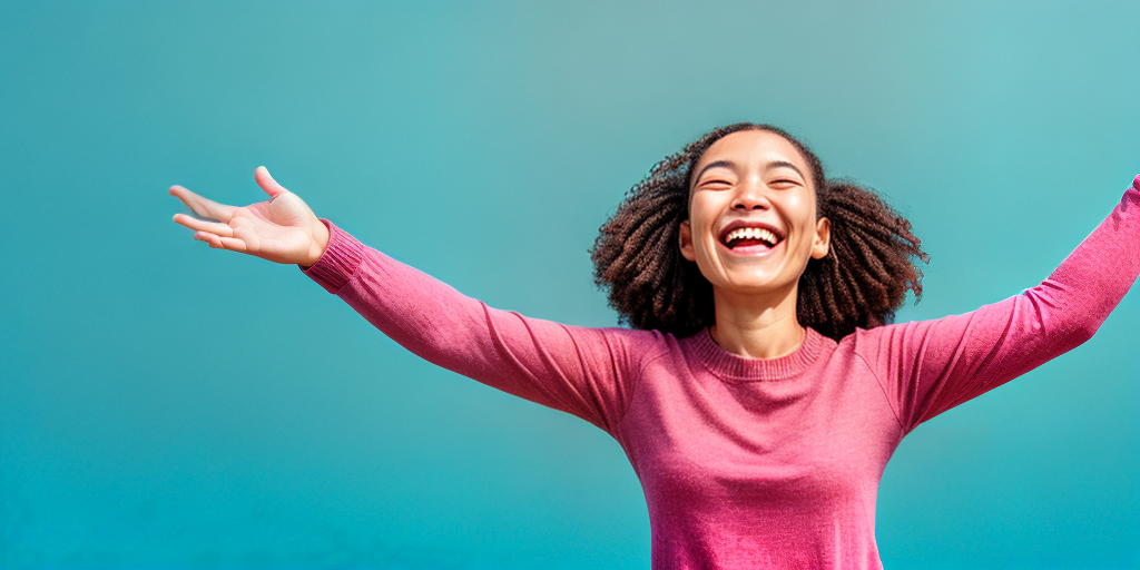 happy person experiencing joy and hope