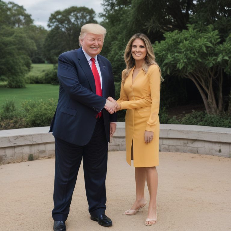 trump grab