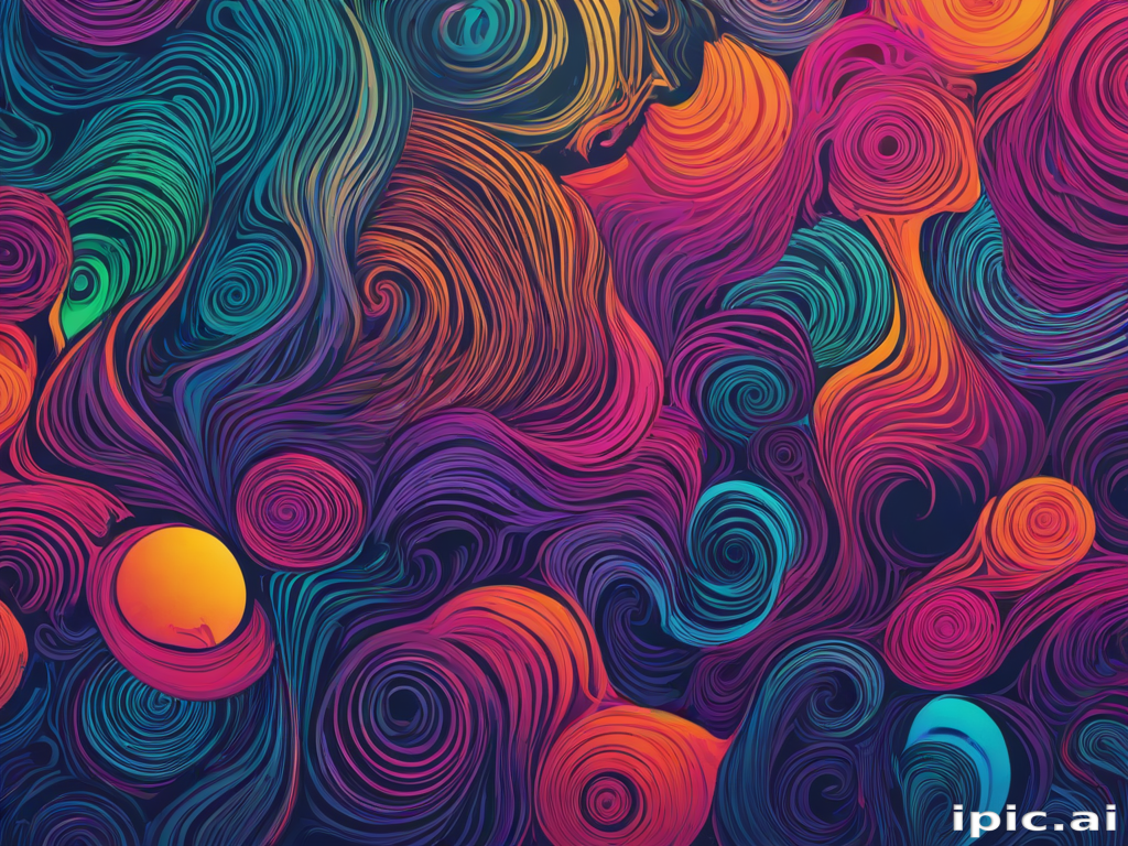 Vibrant Swirls of Color Create an Abstract, Dreamy Visual Experience