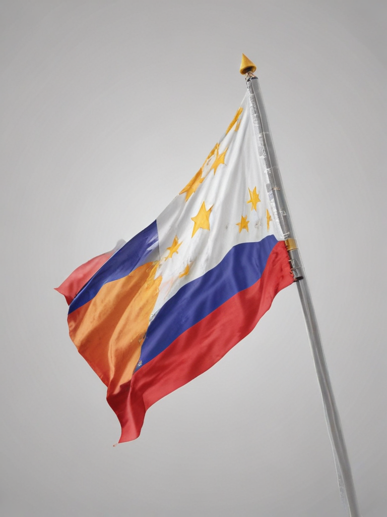Flag Displaying Elements from Multiple Nations with Vibrant Colors and ...