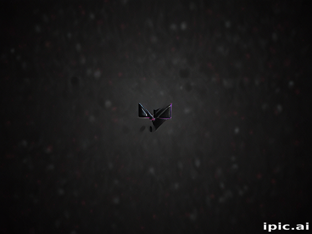 Abstract Representation of a Floating Object in a Darkened Space