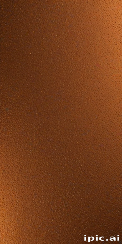 Textured Surface of a Rich Copper Hue with Subtle Light Reflections