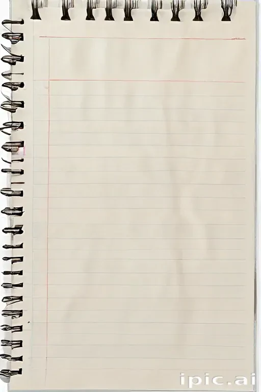 A Blank Notebook Page Ready for Creativity and New Ideas to Flourish