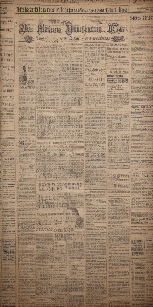 Historic Newspaper Front Page Featuring News Headlines from December 1921