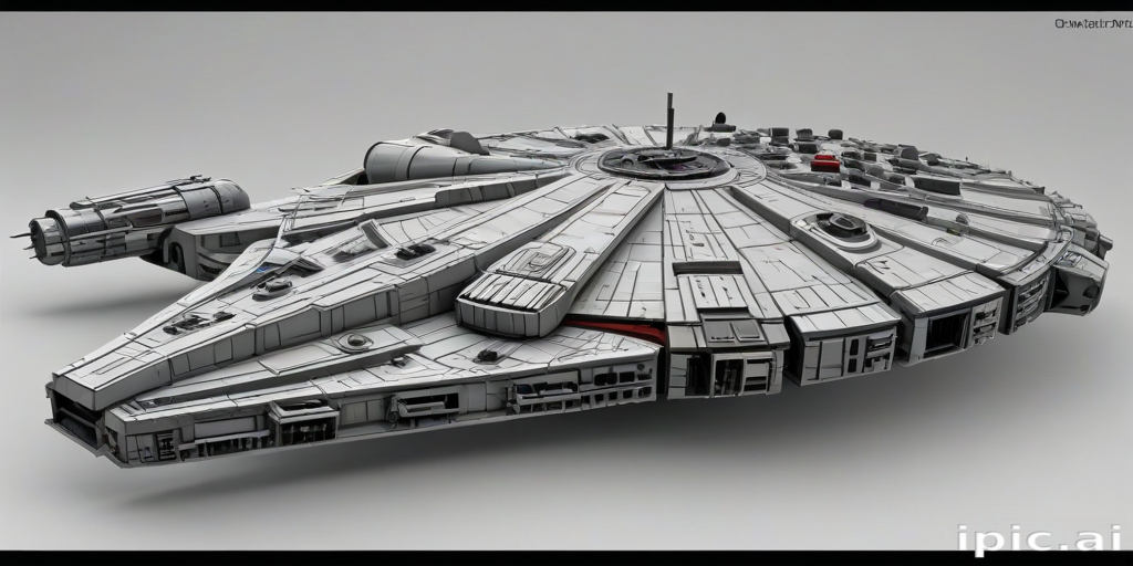 A Detailed Illustration of a Futuristic Starship from Science Fiction ...