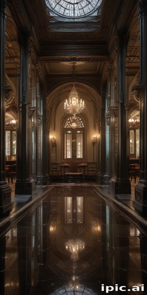 Elegant Interior of a Luxurious Historic Building with Stunning ...