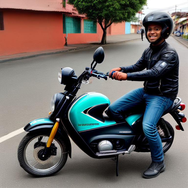 very short jewish guy, riding a moped in ecuador, with a black girl ...