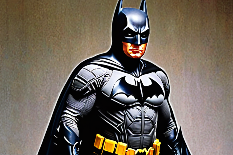 Donald Trump as Batman without mask and hair showing full body from ...