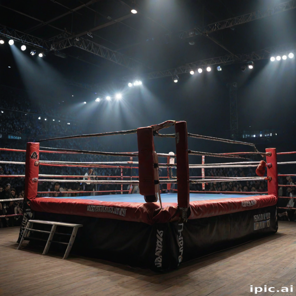 An Intense Boxing Match Awaits in the Spotlight of the Arena