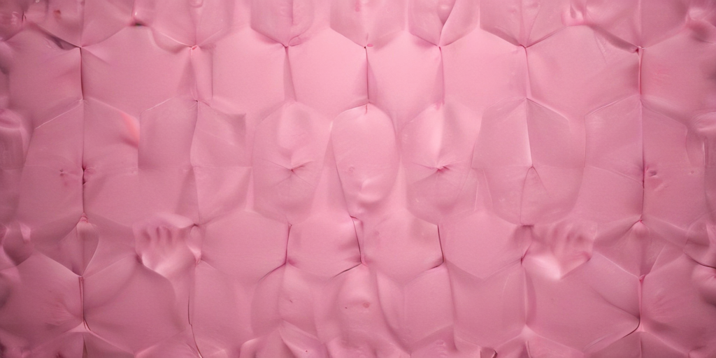 Textured Pink Surface with Intricate Patterns and Soft Dimples Throughout.