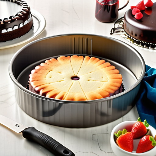 Deliciously Baked Cake Surrounded by Fresh Strawberries and Chocolate ...