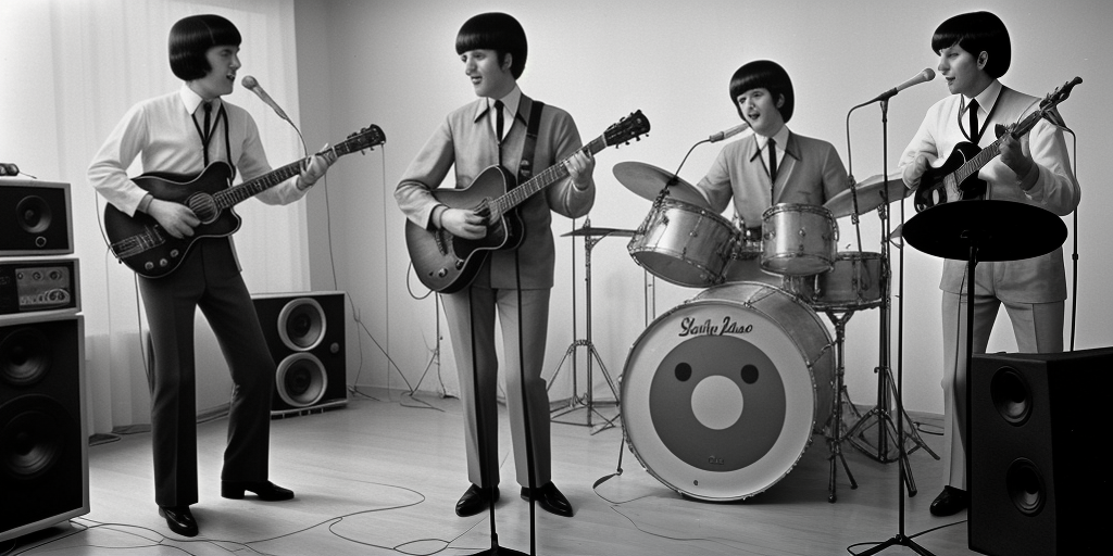 The Joyful Sound of Four Musicians Performing Together in Harmony