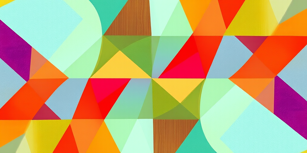 Vibrant Geometric Patterns in Bold Colors Creating a Dynamic Visual ...