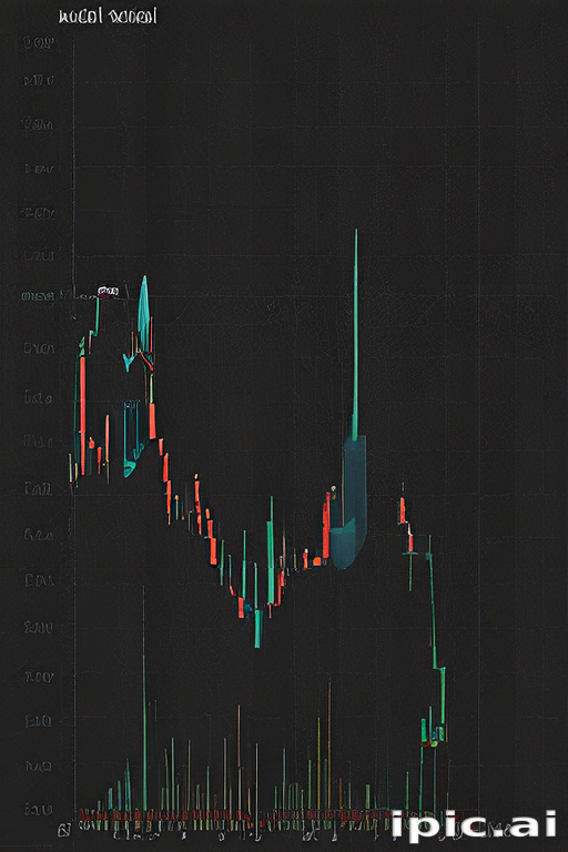Stock Market Chart Displaying Significant Price Movement and Trading ...