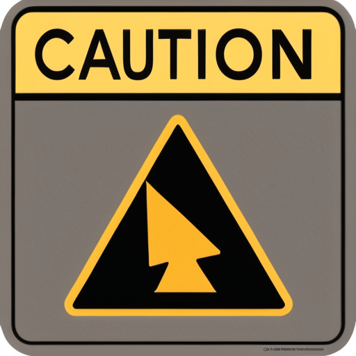 Caution: Beware of Sharp Objects or Hazardous Conditions Ahead