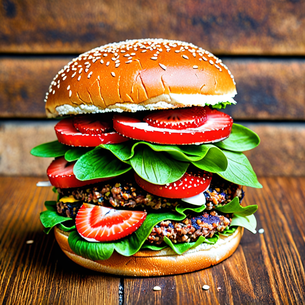 Strawberry burger
